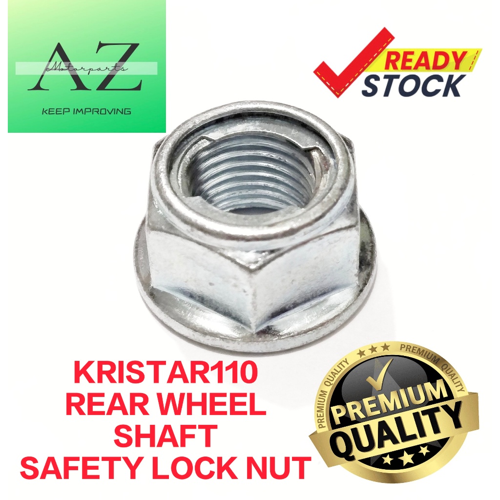 MODENAS KRISTAR 110 REAR WHEEL SHAFT SAFETY LOCK NUT | Shopee Malaysia