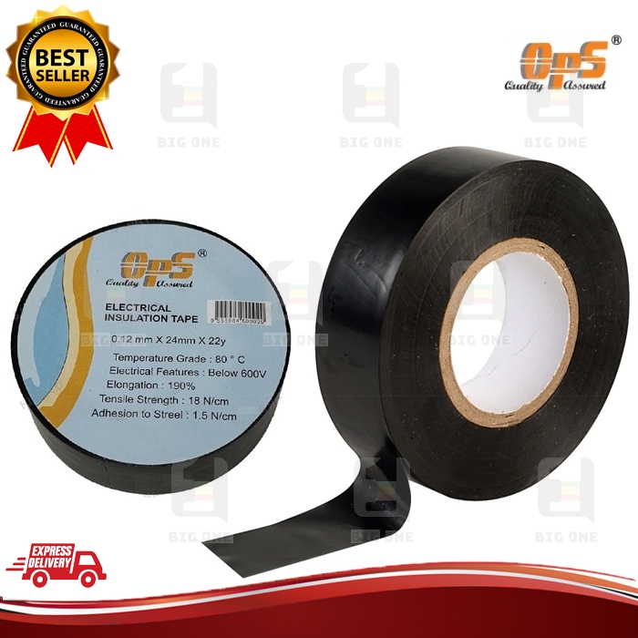 (BIG SIZE) OPS 25MM 1" 22Y PVC ELECTRICAL INSULATING WIRE TAPE WIRING ...