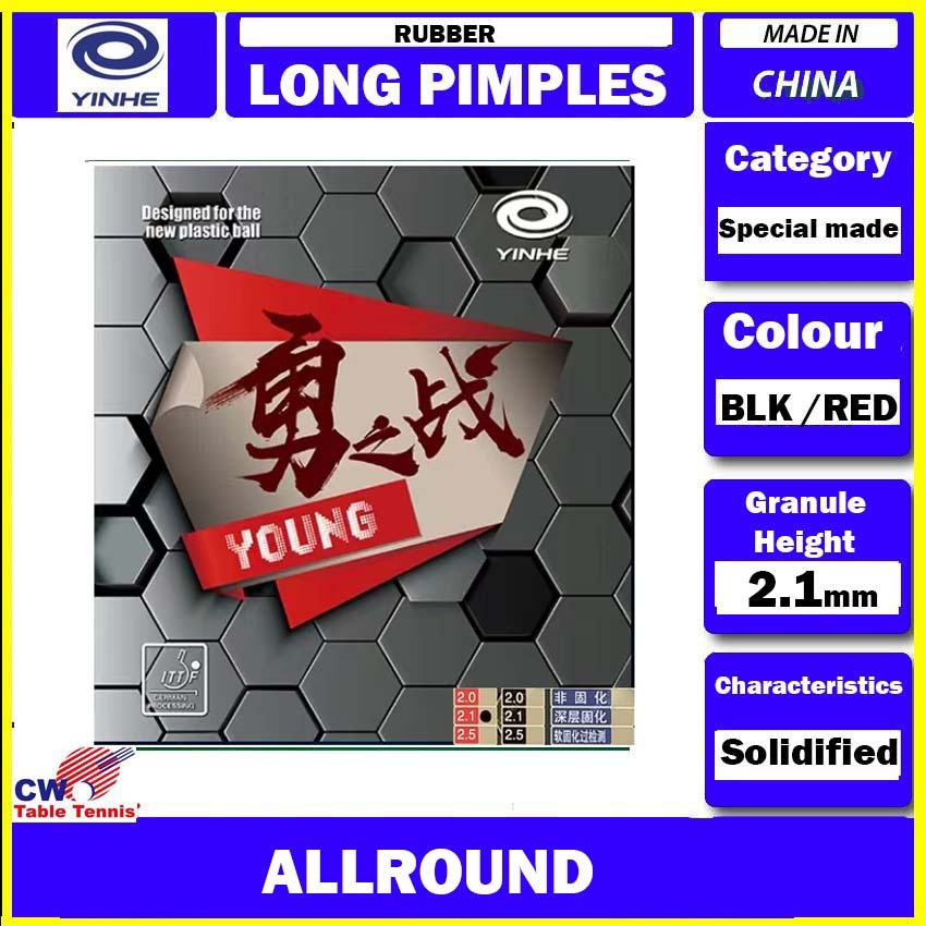 Yinhe Young Allround Moxa Pro OX Special Made Long Pimples Table Tennis ...