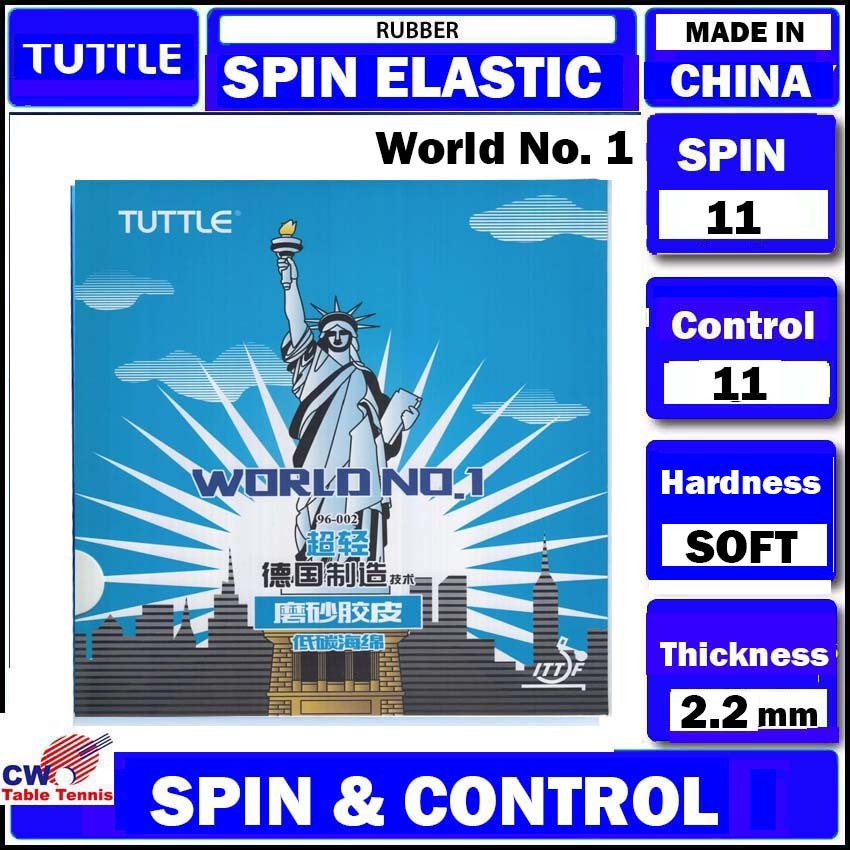 TUTTLE World NO.1 (WORLD Number 1) Super Light Table Tennis Rubber ...