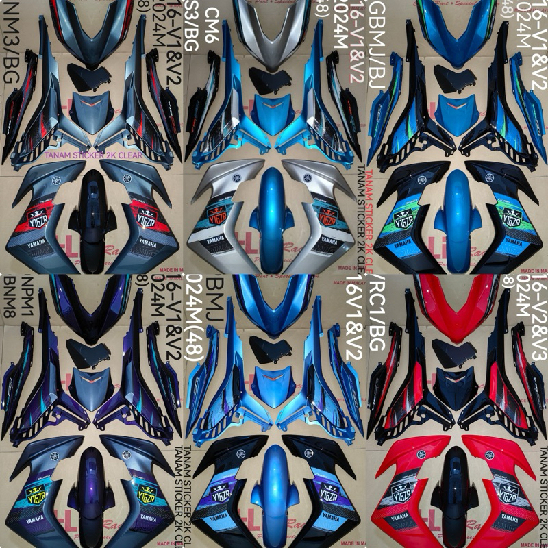 Coverset cover set tanam (HLD Racing) yamaha y16 y16zr v2 abs 2024 ...