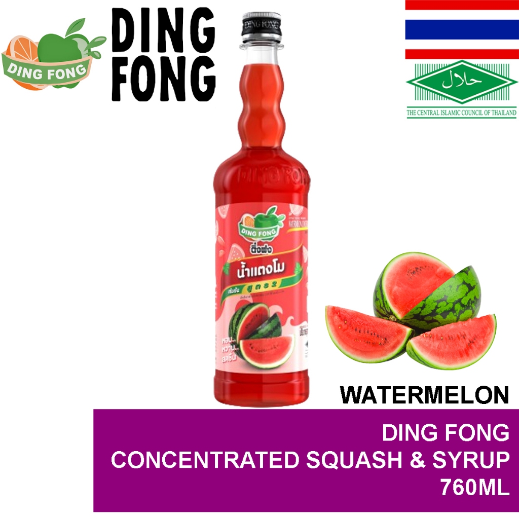 (WATERMELON) DING FONG, CONCENTRATED FRUIT SQUASH CORDIAL / KORDIAL ...