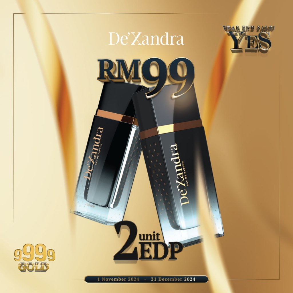 YES 2EDP RM99 Perfume DeXandra Original Barcode HQ 35ml For Him Mesra ...