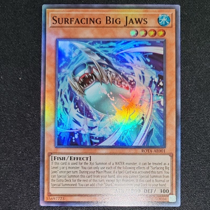 YUGIOH Rota-AE001 Surfacing Big Jaws[SR/SER] | Shopee Malaysia