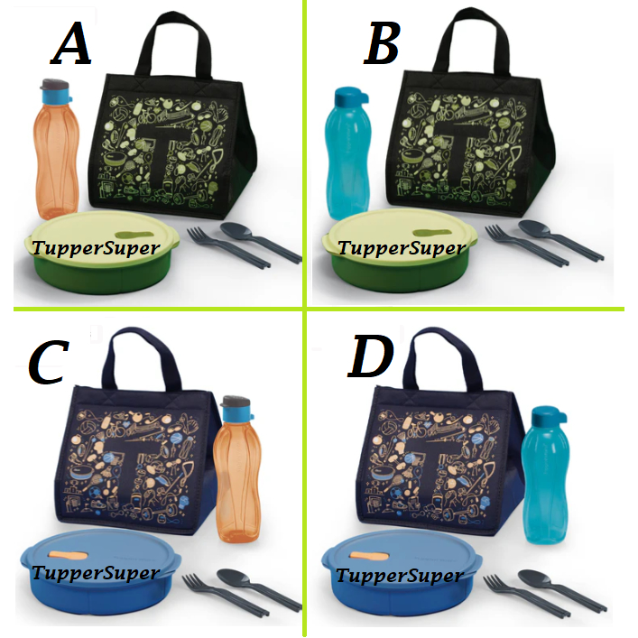 Tupperware Fit To Go Lifestyle Microwaveable Divided Lunch Box 830ml ...