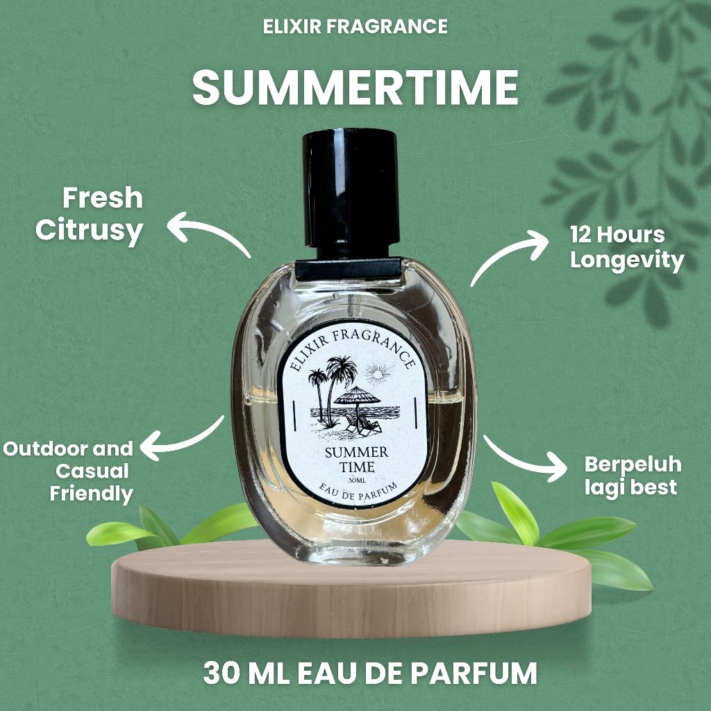 Elixir SUMMERTIME for unisex perfume EDP | Shopee Malaysia