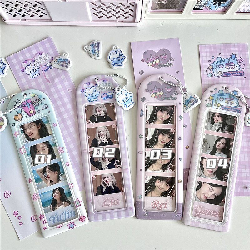 4 Cut Photo Holder Korean KPOP 4cut Photostrip Frame Bookmarks Display ...