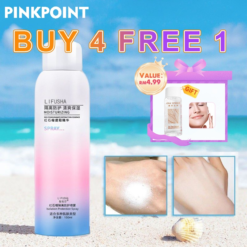 LIFUSHA Sunscreen Spray Waterproof Moisturizing Sunscreen Mist ...