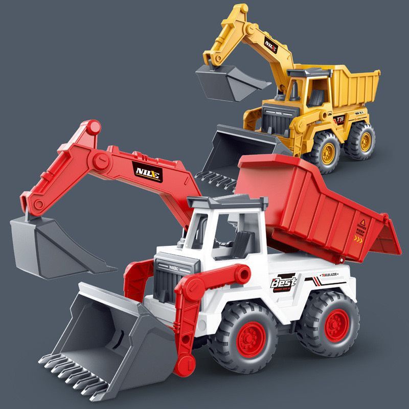 Excavator Bulldozer Dump Truck Children's Engineering Vehicle Boy Toy ...