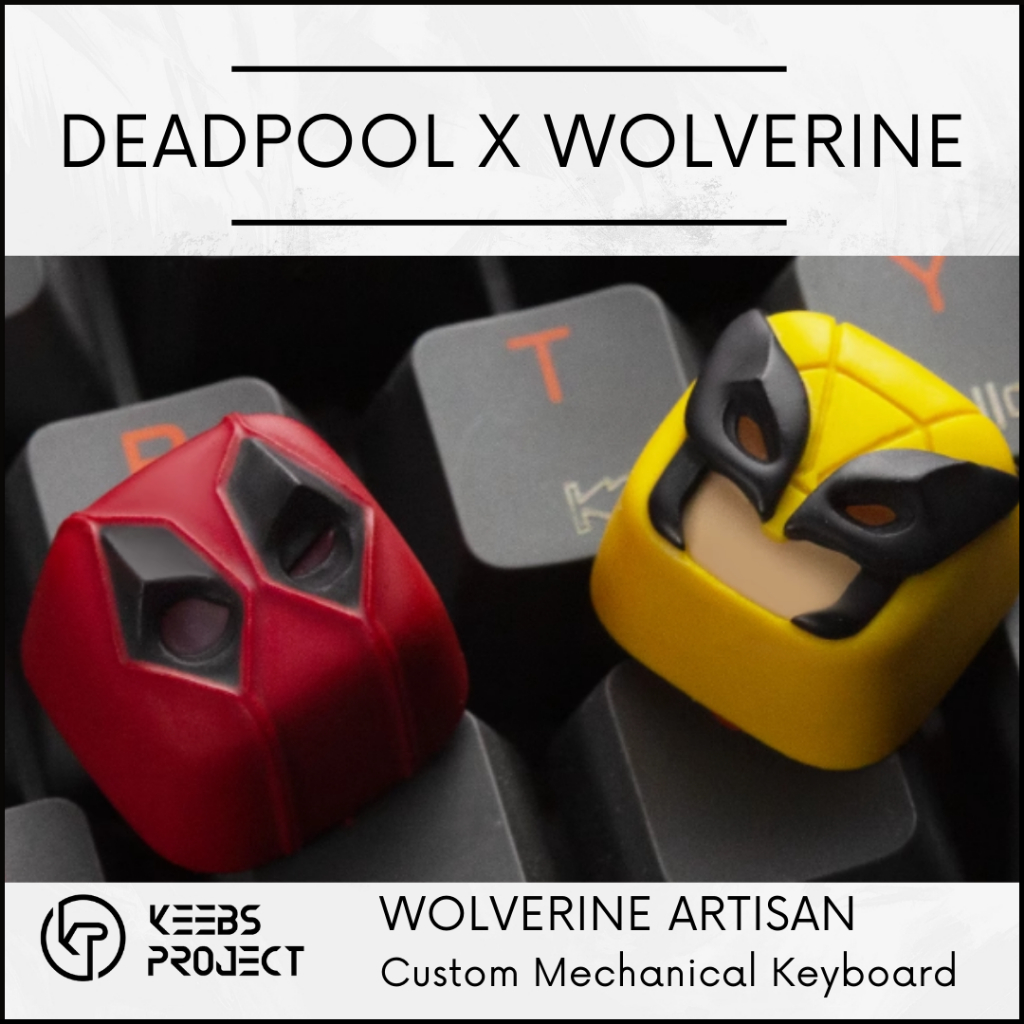 [Ready Stock] Deadpool x Wolverine Series Artisan Keycaps | Custom Made ...