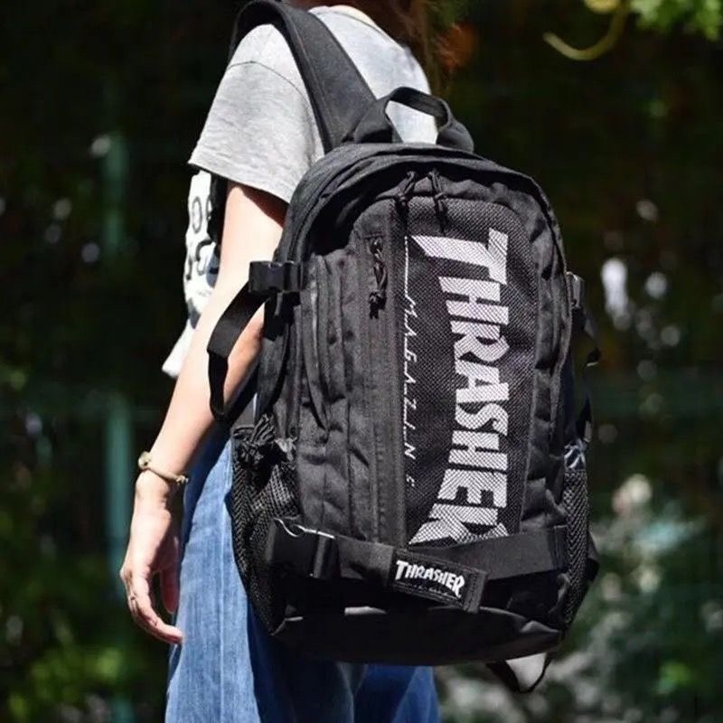 Street THRASHER Trekking Backpack Travel Bag Oxford Bag Beg Papan Luncur Ransel Galas Beg ...