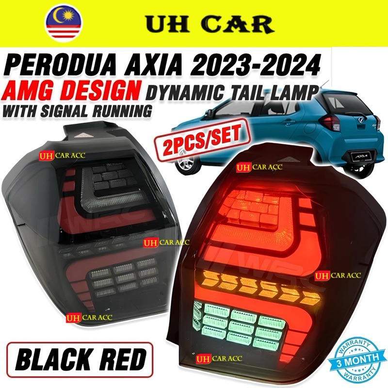 (AMG DESIGN) Perodua Axia 2023 2024 Dynamic Led Tail Lamp Taillamp ...