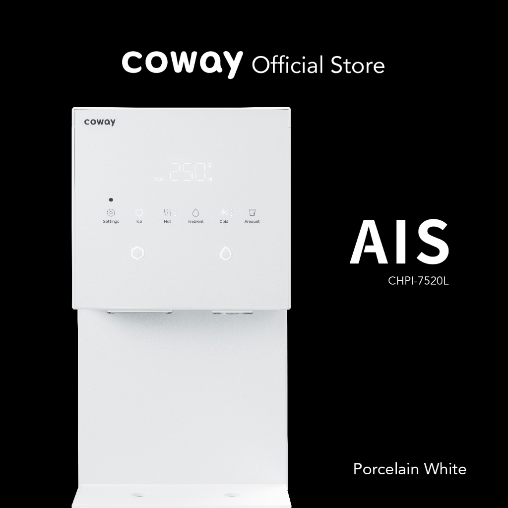 Coway AIS White Water Purifier/Dispenser with Ambient/Cold/Hot & Ice ...