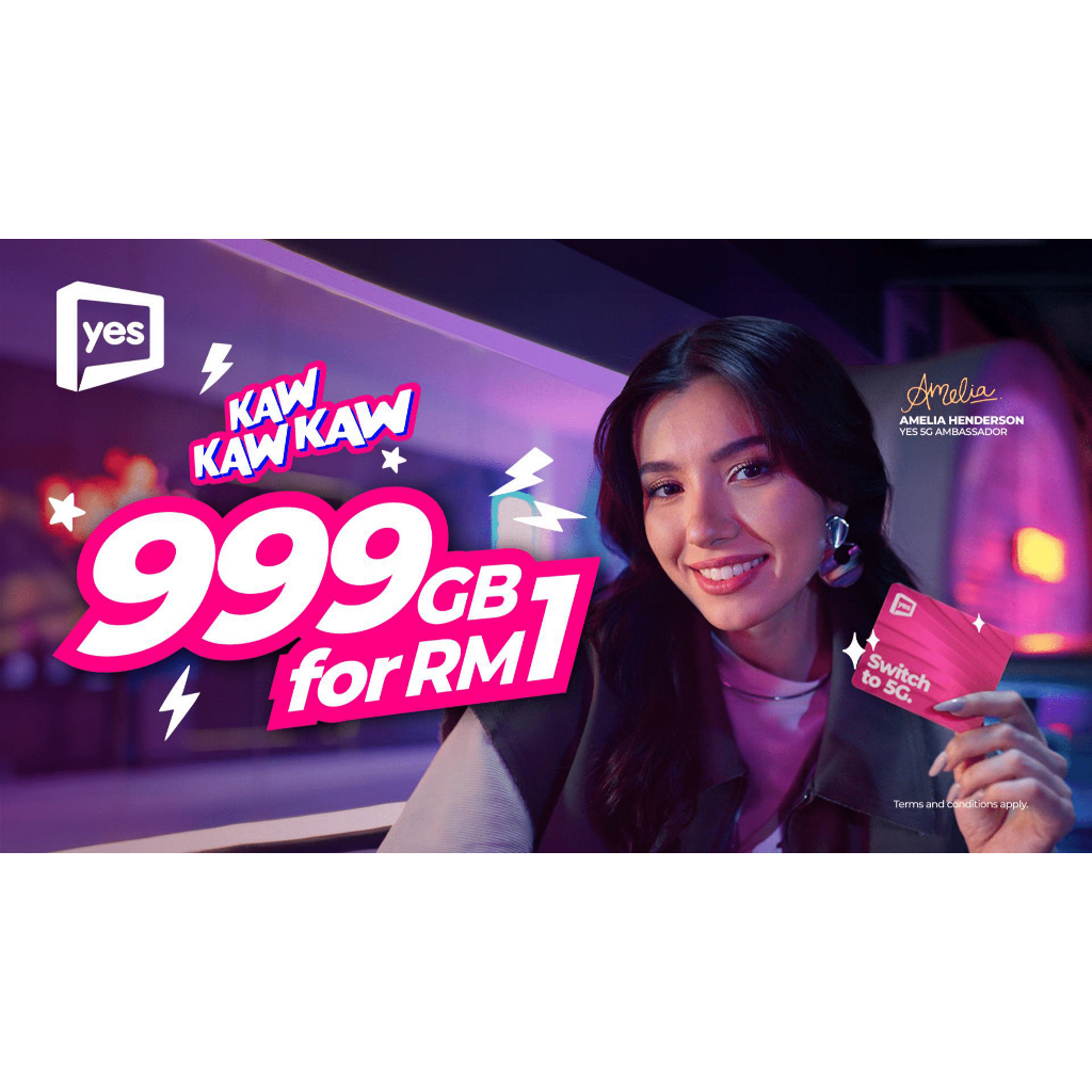 Simkad YES Prepaid FT5G Esim RM20 50GB | RM30 Unlimited Data Uncapped ...