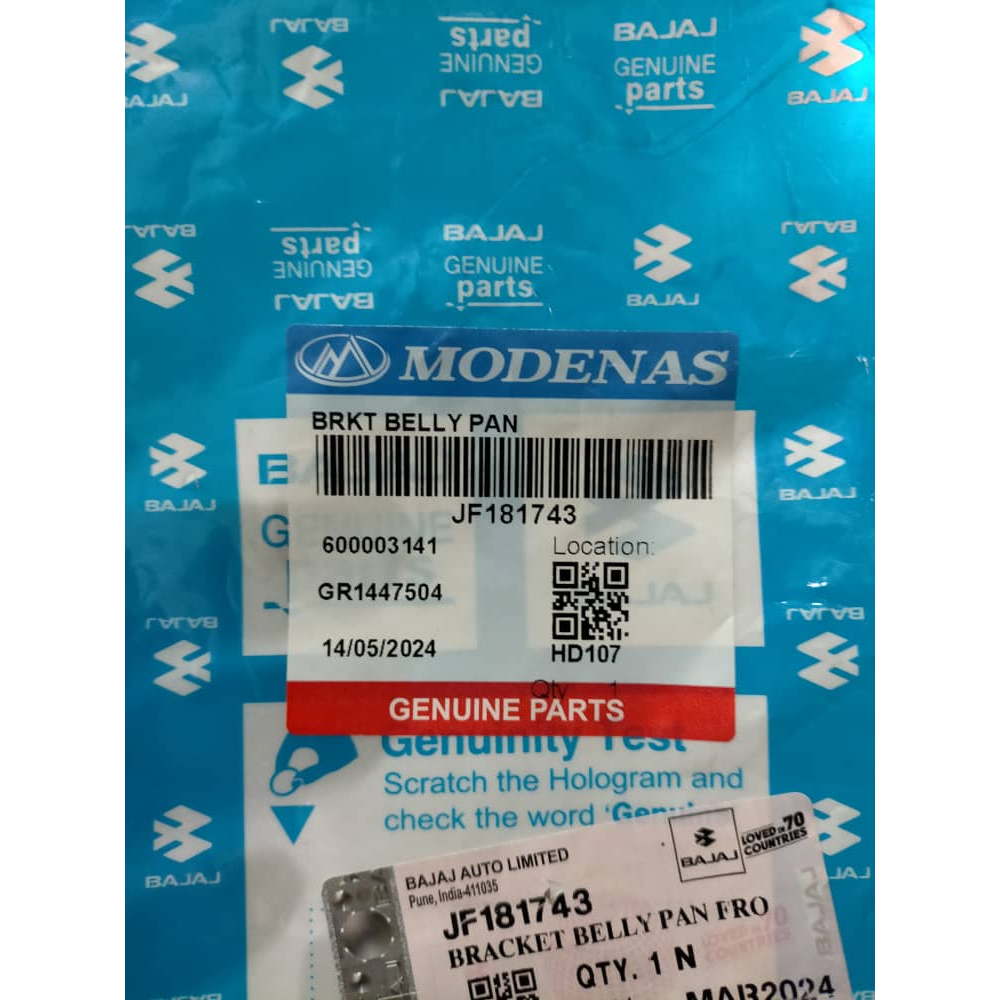 BAJAJ DOMINAR 400 UG BRACKET BELLY PAN (V3) | Shopee Malaysia