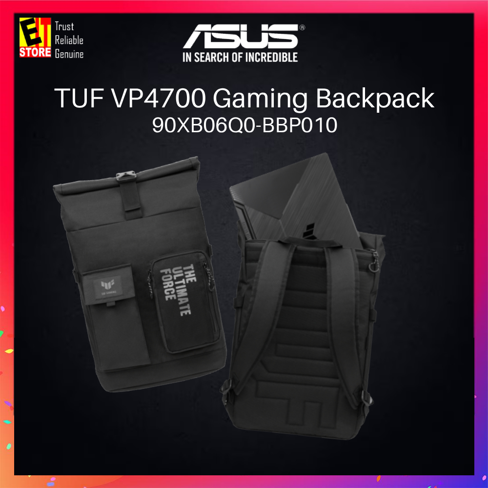 ASUS TUF VP4700 Gaming Backpack (Water-repellent/Quick access design ...