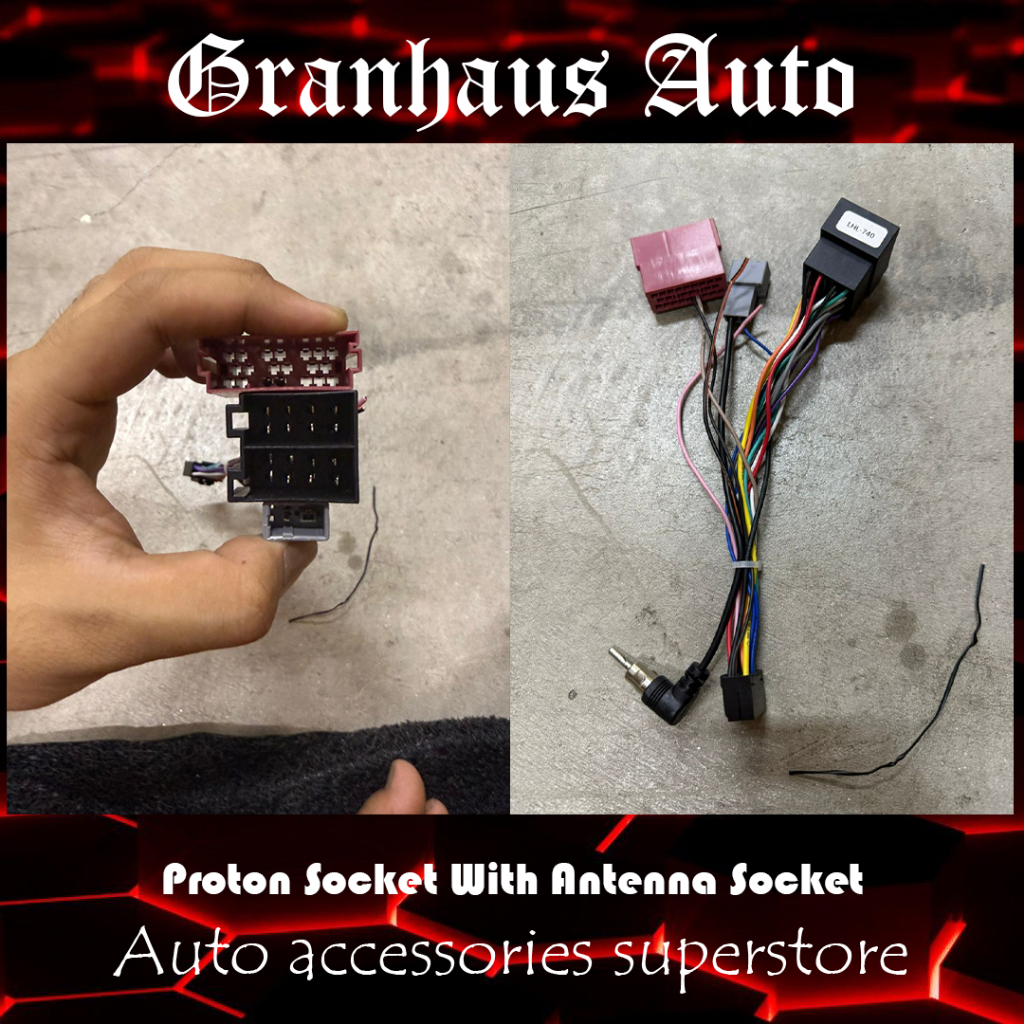 Proton Universal + Powered Antenna Android Player Wiring Kit | Shopee ...