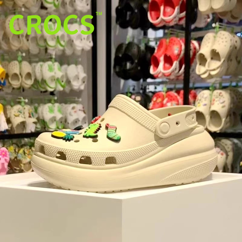 Crocs Crush original 100% Women's Shoes Hole Shoes classic Thick bottom ...