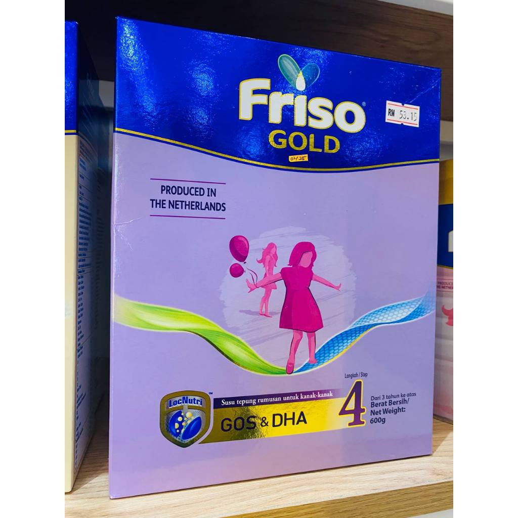 Friso Gold Step 4 Milk Formula 600g (EXPIRED: 27 FEB 2025) | Shopee ...