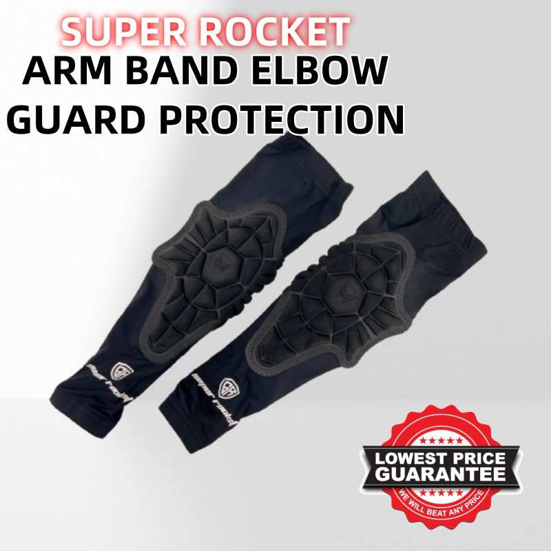 MOTORCYCLE ARM BAND ELBOW GUARD PROTECTION SUPER ROCKET ARM SLEEVE ...