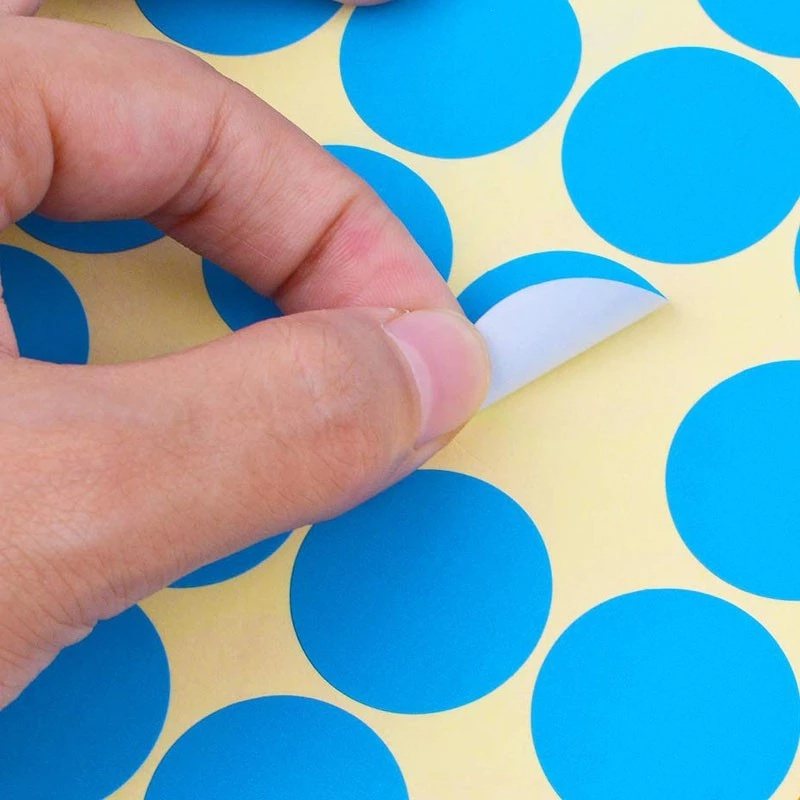 🇲🇾 1 Sheet Round Circle Bulat Dot Self Adhesive Color Label Remark Code ...