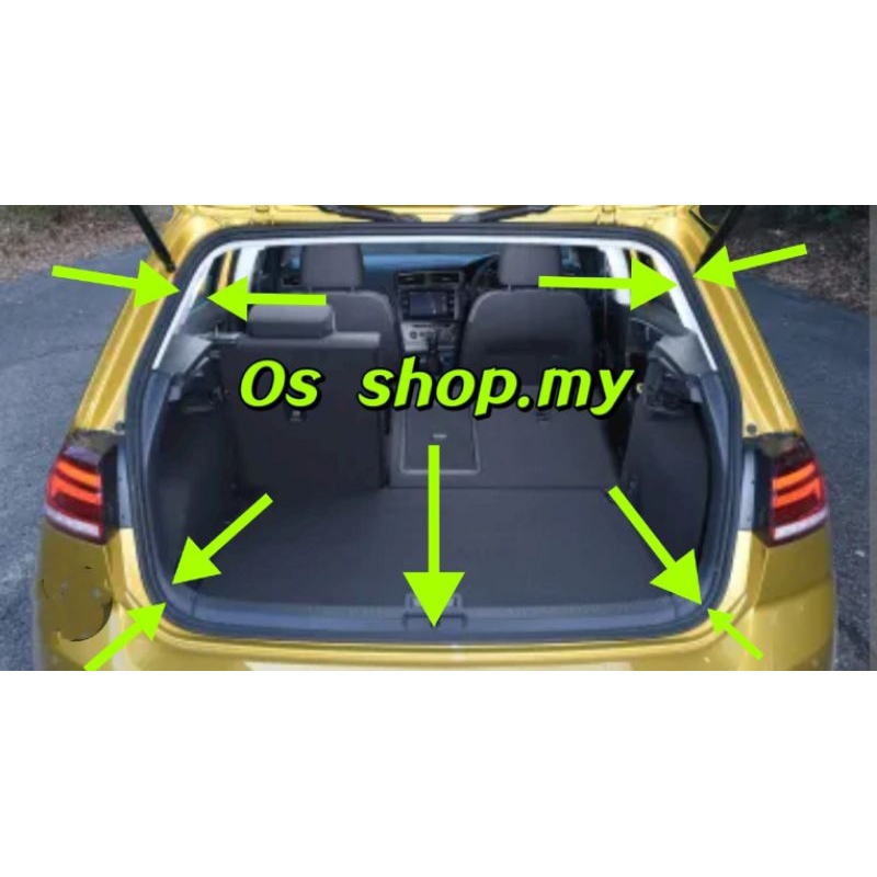 Volkswagen GOLF MK6 / MK7 REAR BOOT BONNET RUBBER BELAKANG BONNET GETAH ...