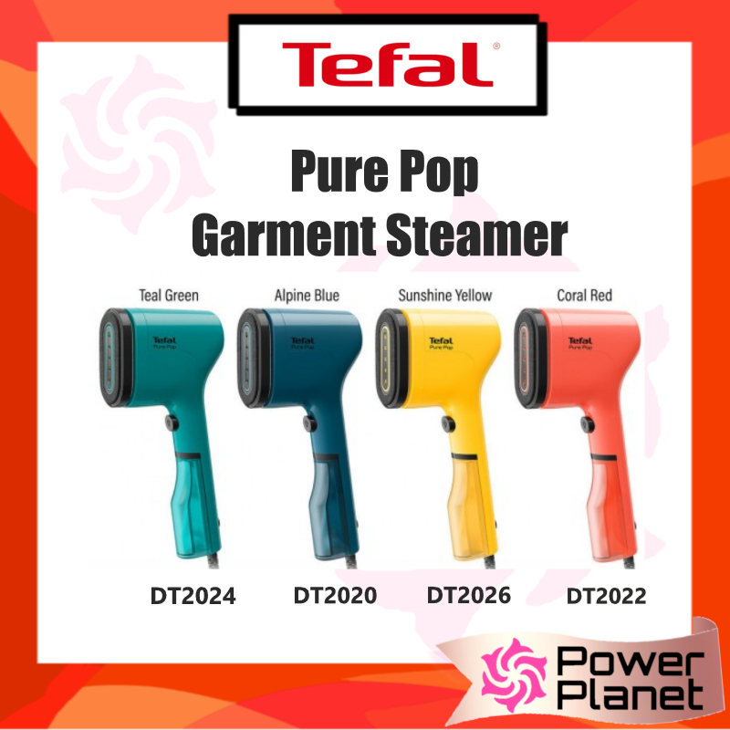 Tefal Pure Pop Garment Steamer DT2020 (Alpine Blue)/ DT2022 (Coral Red ...