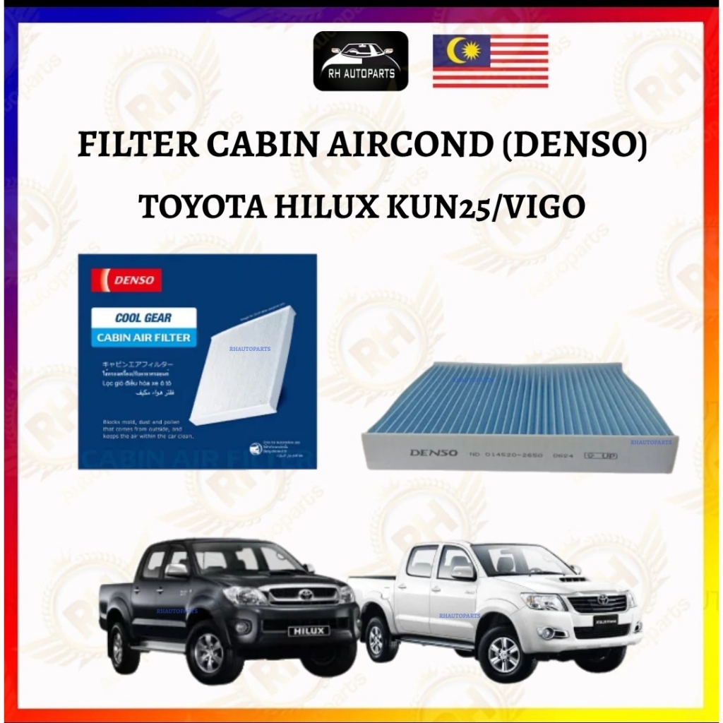 Toyota Hilux KUN25 Vigo Air Filter Aircond Cabin Aircond Filter Penapis ...