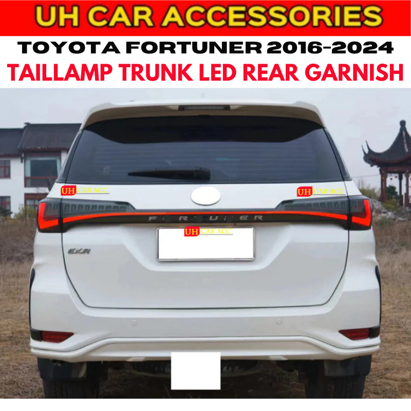 TOYOTA FORTUNER (2016-2024) Tail Lamp Tail Light Trunk LED Rear Garnish ...