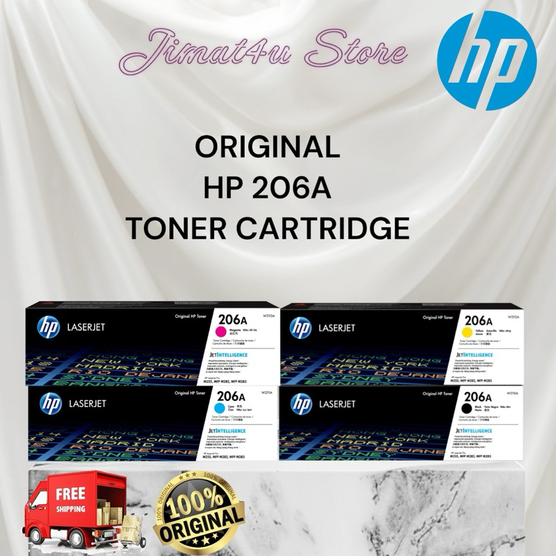 HP 206A Original Toner Cartridge/ W2110A Black W2111A Cyan W2112A ...