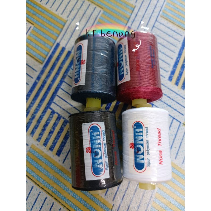 1pc- NONA Benang Jahit 1000m /Spun Polyester Sewing Thread | Shopee ...