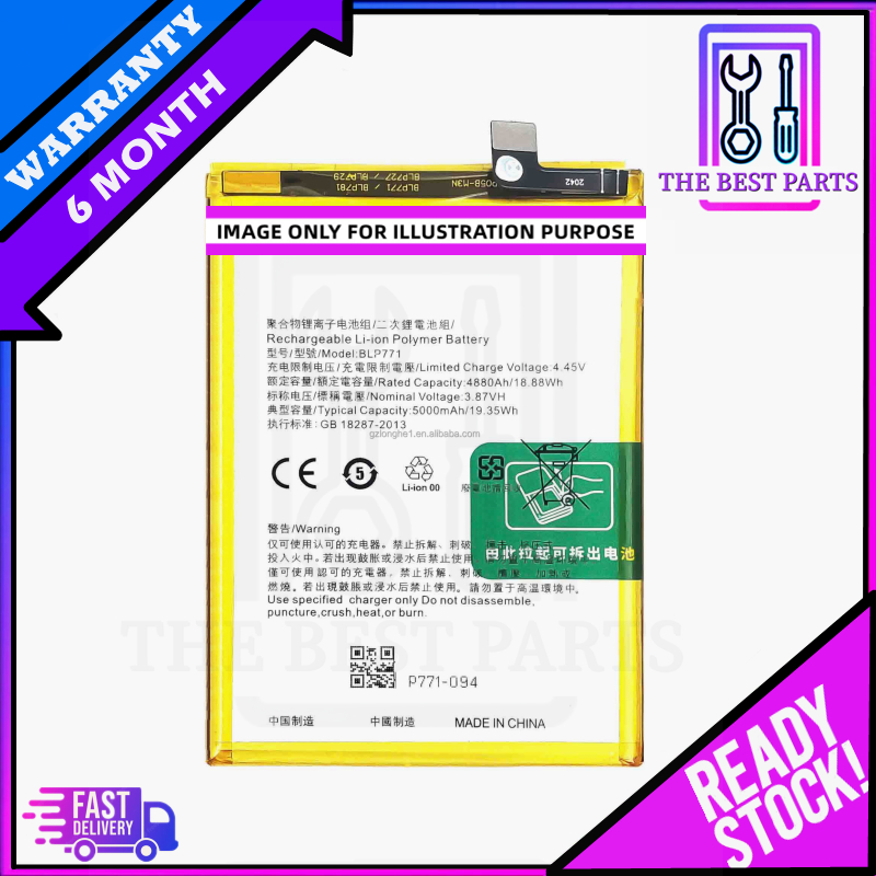 ORIGNL THEBEST BATTERY BLP755 FOR RENO 3 PRO 4G 5G | Shopee Malaysia