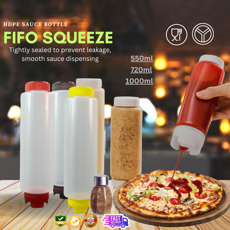 FIFO SQUEEZE SAUCE BOTTLE/LDPE LEAK PROOF DOUBLE-ENDED SAUCE BOTTLE ...