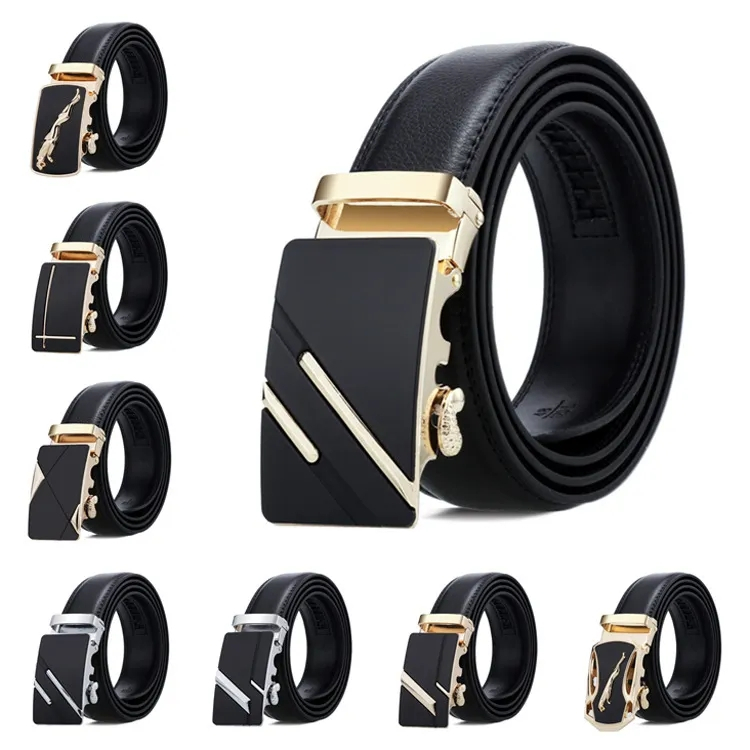 EDWIN Men's Belt Casual Man Automatic Buckle Belt Business Men Leather ...