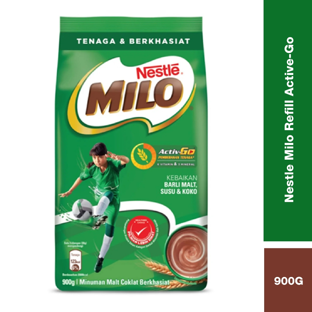 Nestle Milo Refill Activ-Go Chocolate Malt Powder 900G | Shopee Malaysia
