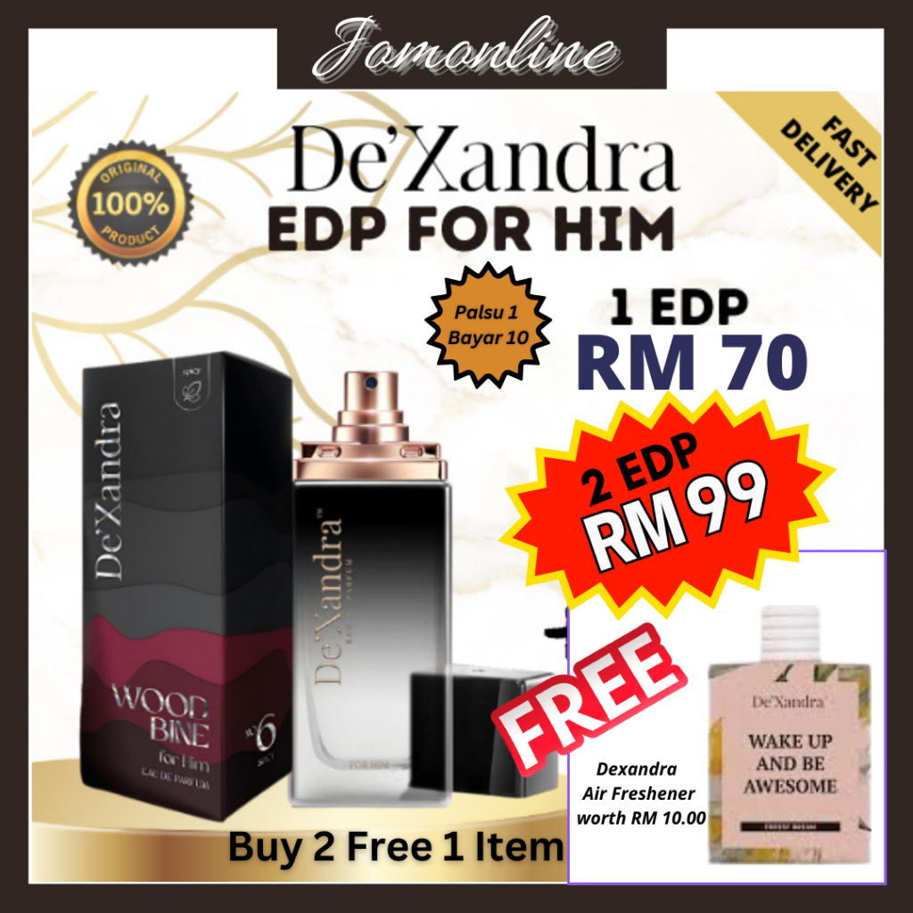 (READY STOCK) 100% DEXANDRA PERFUME ORIGINAL MINYAK WANGI LELAKI - 35ML FOR HIM - NEW STOCK NEW ...