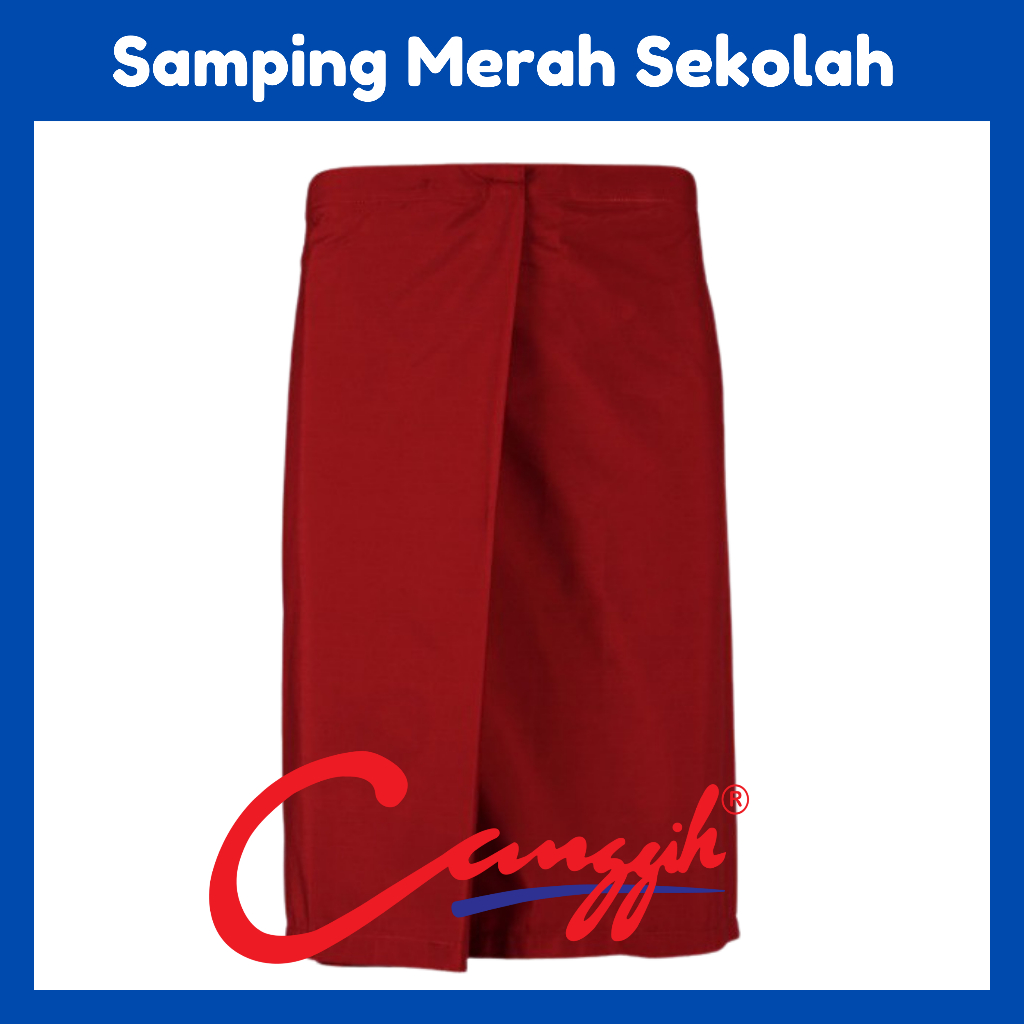 Samping Merah Sekolah Agama Jenama Canggih (CP015) | Shopee Malaysia