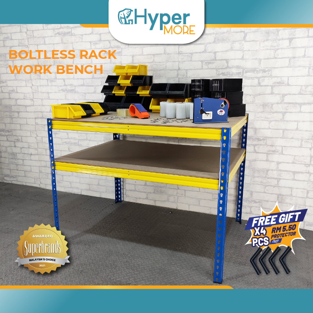 HYPERMORE Boltless Rack Work Bench Storage Rack Packaging Table Online ...