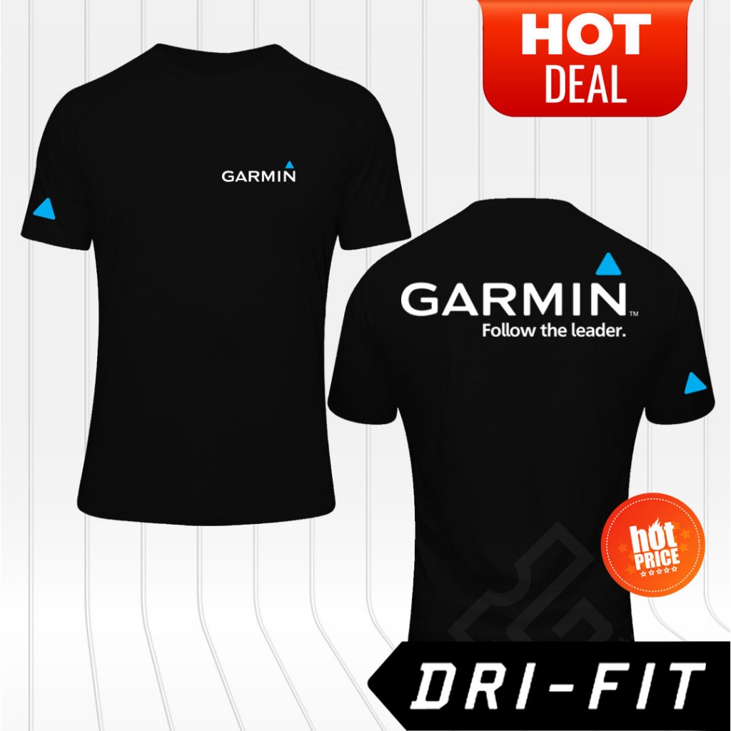 Drifit New Garmin Follow The Leader Logo T-Shirt Tee Microfiber Unisex ...