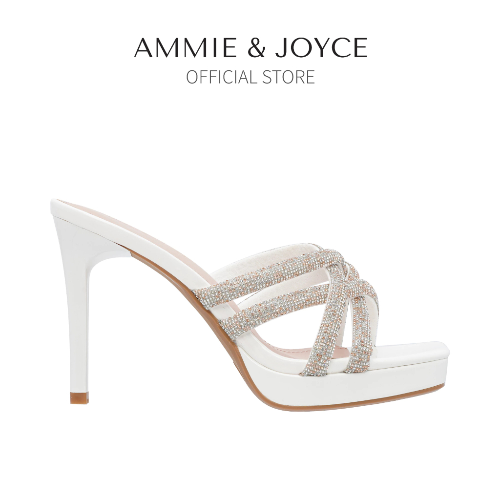 AMMIE & JOYCE Lucas Heels Ladies Women Shoes (White) | Shopee Malaysia