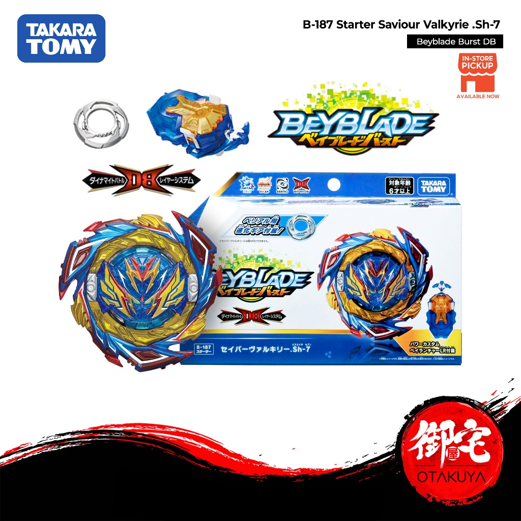 【8.8 SALE】TAKARA TOMY Beyblade Burst GT B-187 Booster Savior Valkyrie Shot-7 | Shopee Malaysia