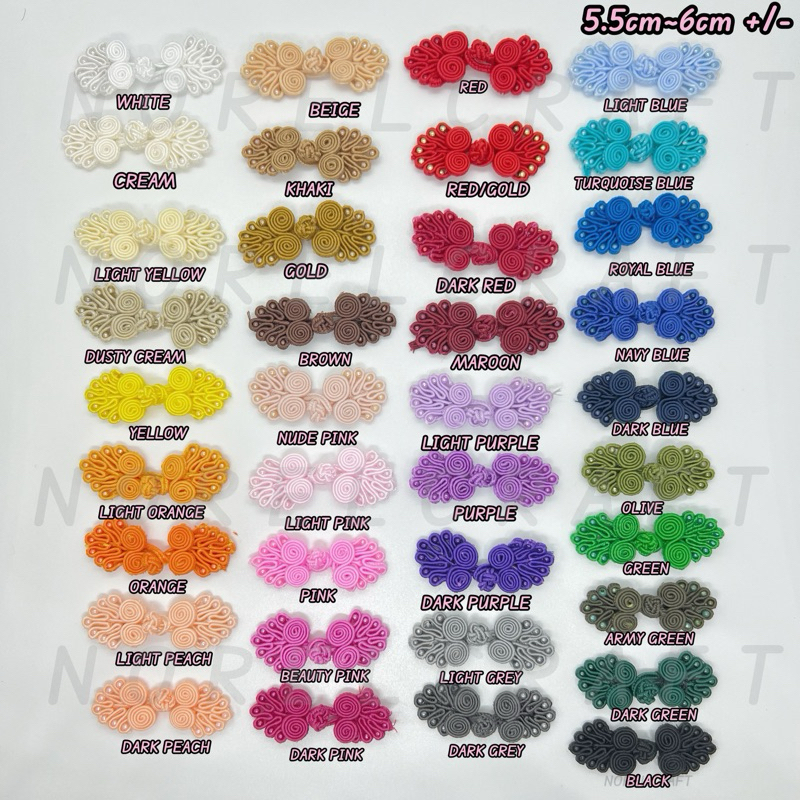 4PCS /4 SET [NEW] CHINESE BUTTON / CHEONGSAM BUTTON/ BUTANG CINA ...