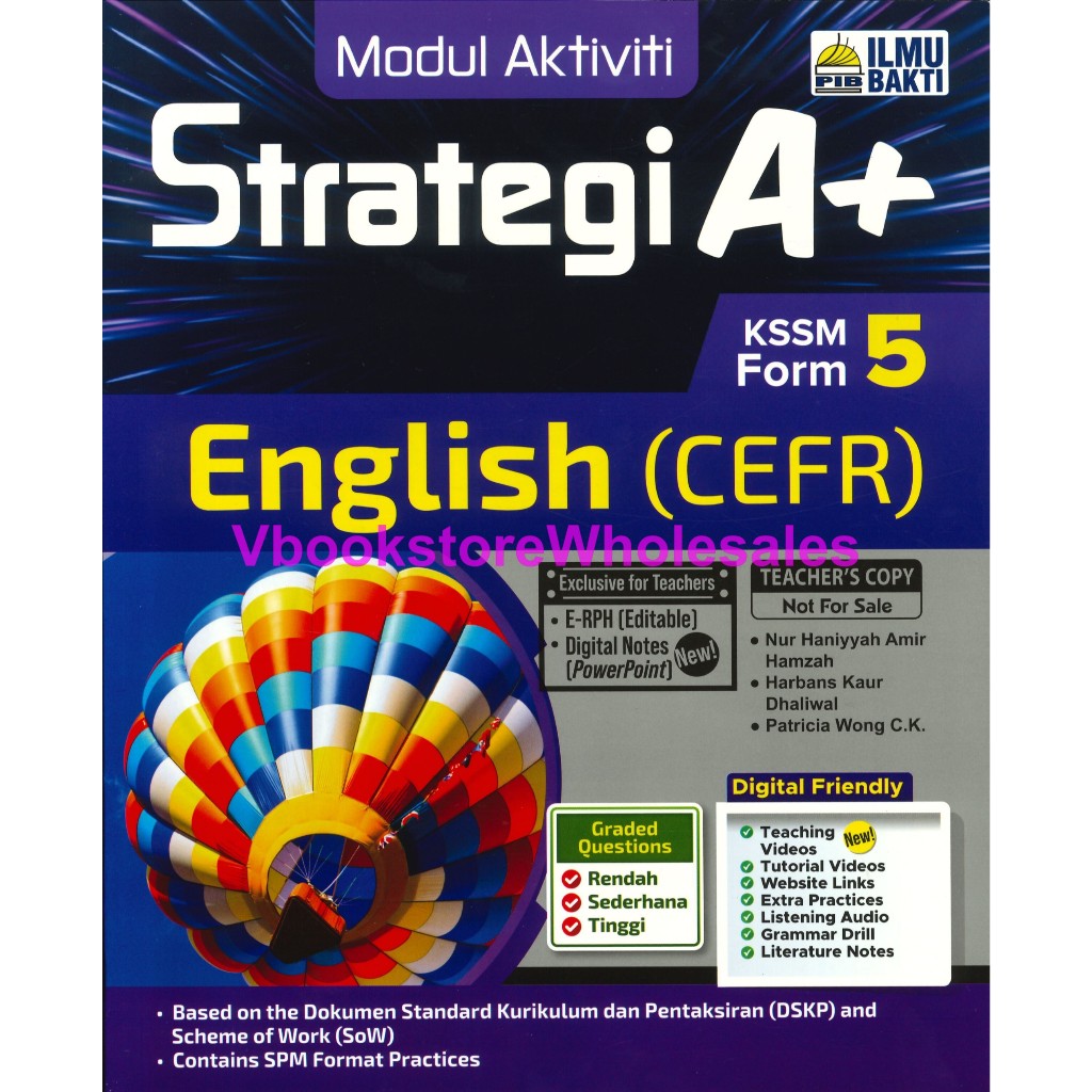 ILMU BAKTI MODUL AKTIVITI STRATEGI A+ ENGLISH KSSM FORM 5 EDISI GURU ...