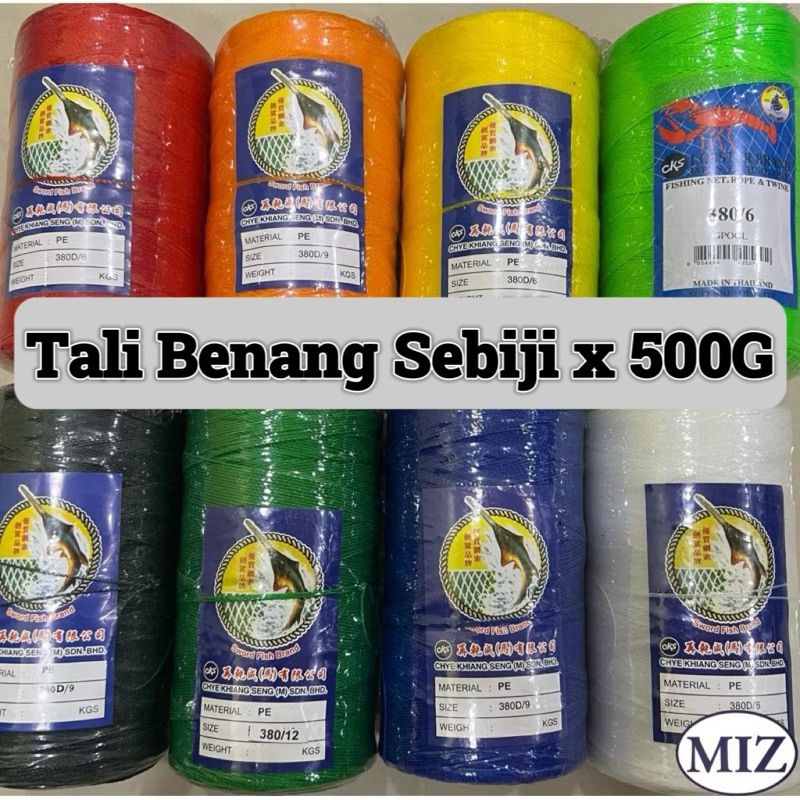 Sebiji x 500G 380/4 Sampai 380/30 Tali Benang Tali Laut Tali Nelayan ...