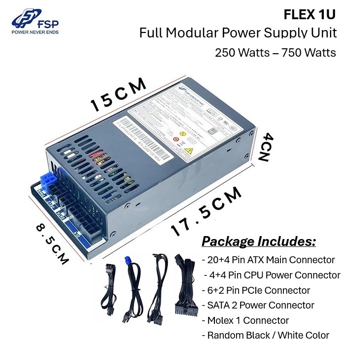 FSP FLEX 1U Full Modular Mini ITX Power Supply (Black) | Shopee Malaysia