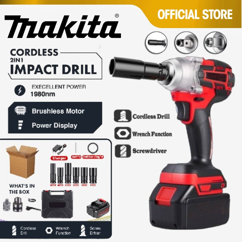 Makita Cordless Impact Wrench Cordless Impact Drill Impact Electric ...