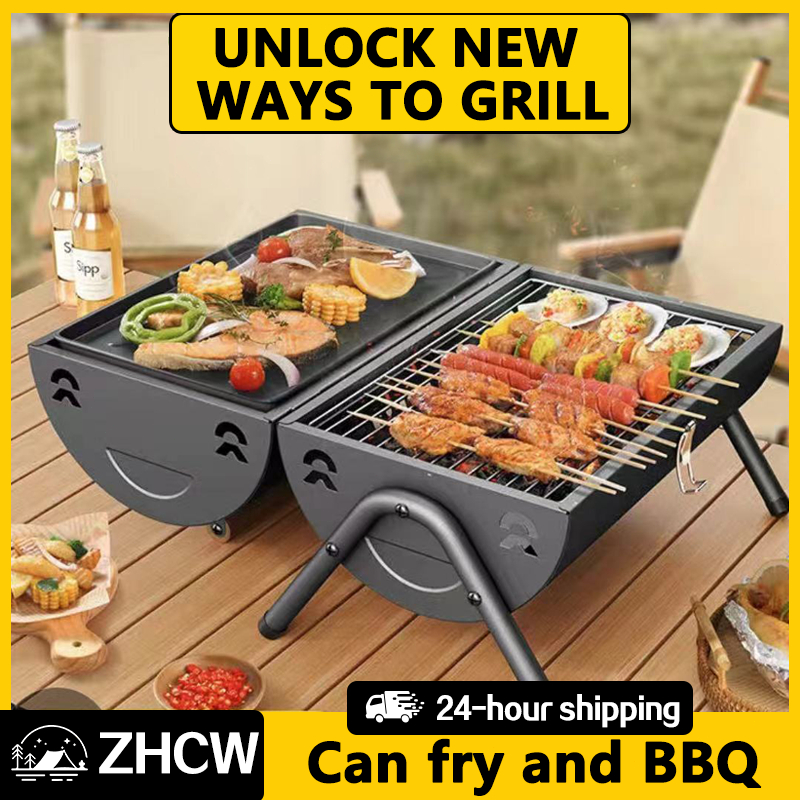 24-hour delivery!!! Outdoor BBQ Grill, BBQ Picnic Set, Camping Portable ...