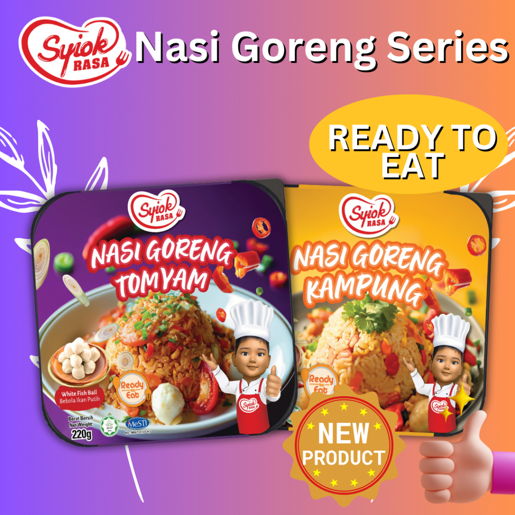 Syiok Rasa Nasi Goreng Series Ready Stock [Nasi Goreng Tomyam/Kampung ...