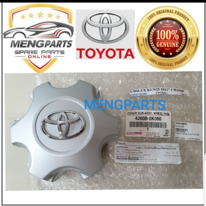 ORIGINAL TOYOTA HILUX VIGO KUN25 2011Y SPORT RIM CAP WHEEL CAP 4260B ...
