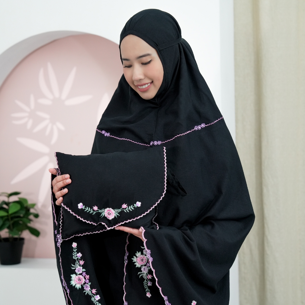 SEROJA | Tea Basic Telekung by Telekungtea | Cotton Embroidered ...